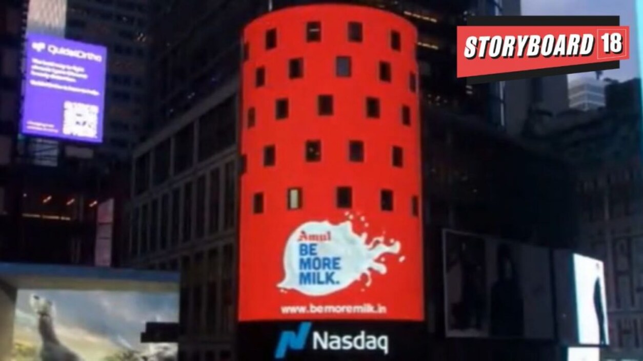Amul’s ‘Be more Milk’ campaign reaches New York’s Times Square